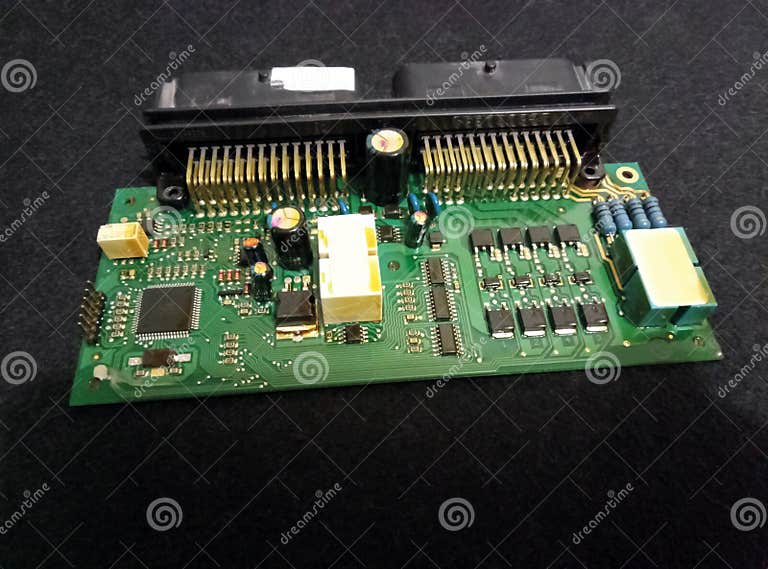 Electronic Controller Board Stock Photo - Image of capacitor, equipment ...