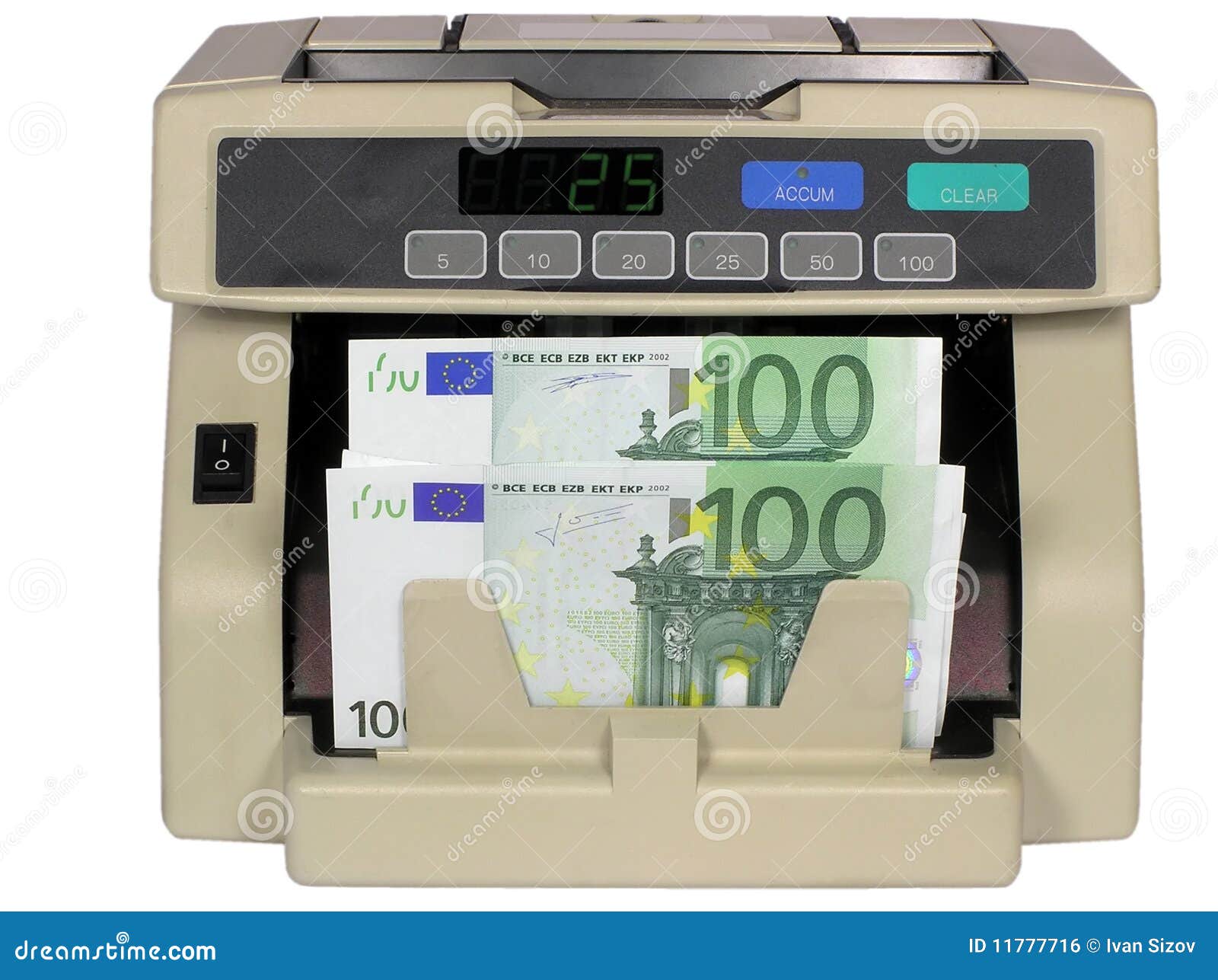 Electronic Currency Counter with Euro Stock Photo - Image of finance ...