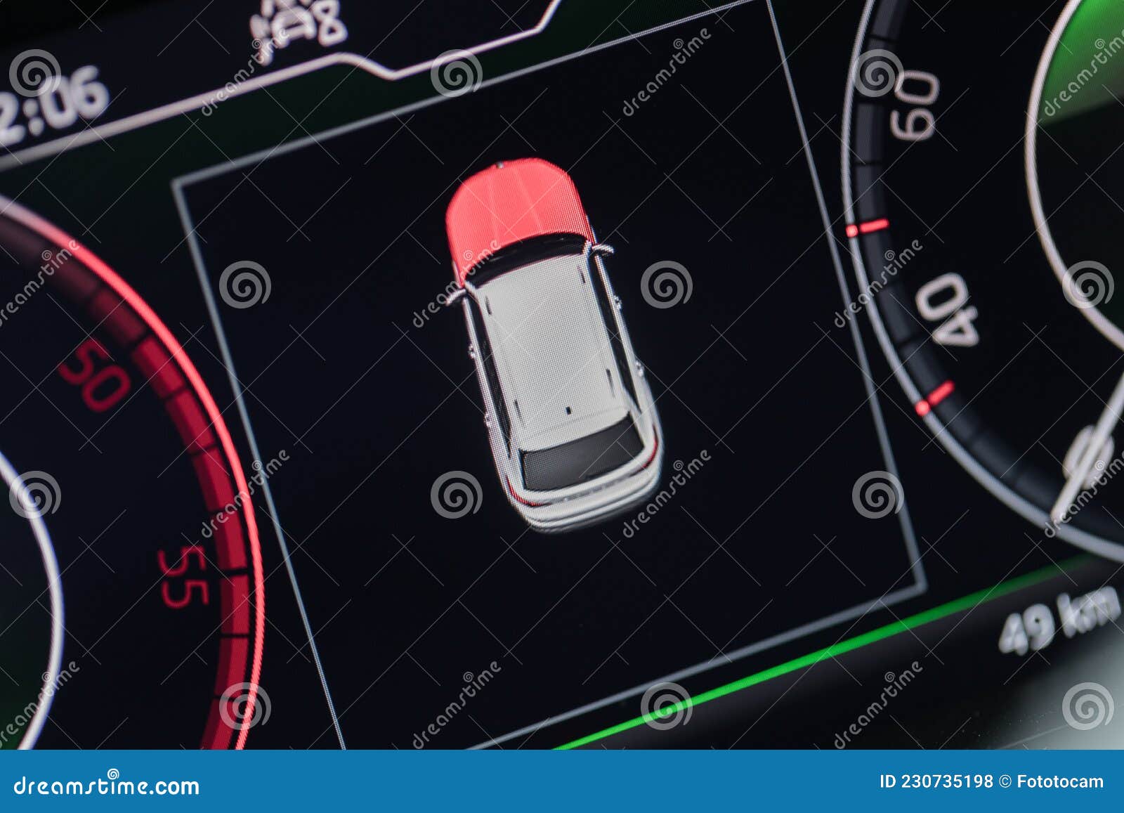 Electronic Dashboard in Car - Image Stock Photo - Image of hologram ...