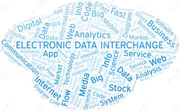 Electronic Data Interchange Vector Word Cloud, Made with Text only ...
