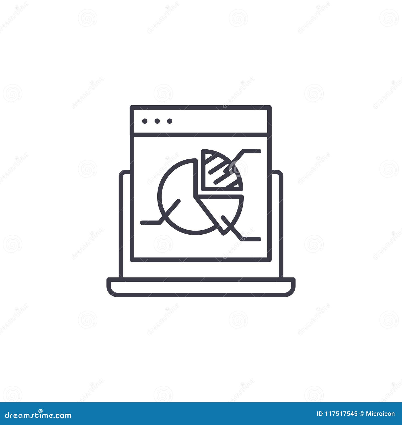 Electronic Data Linear Icon Concept. Electronic Data Line Vector Sign ...