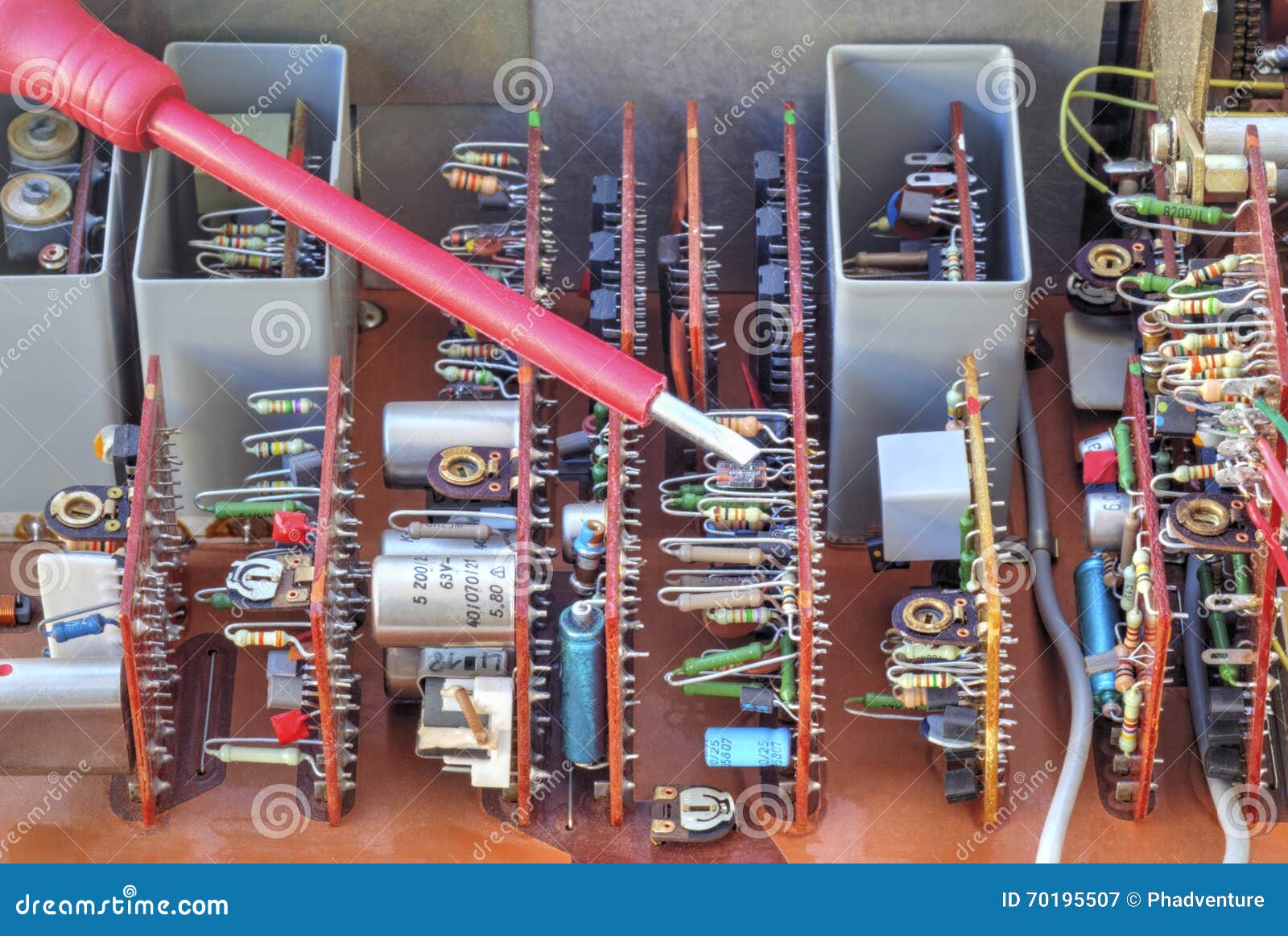 Electronic Device with Components Stock Image - Image of industry ...