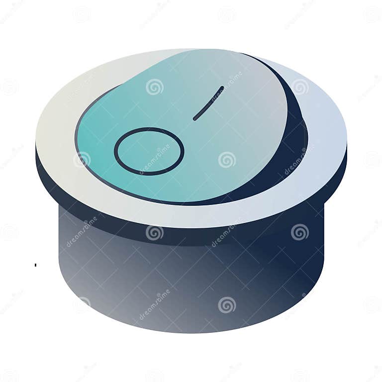 On and Off Button of Electronic Device, Vector Stock Vector ...