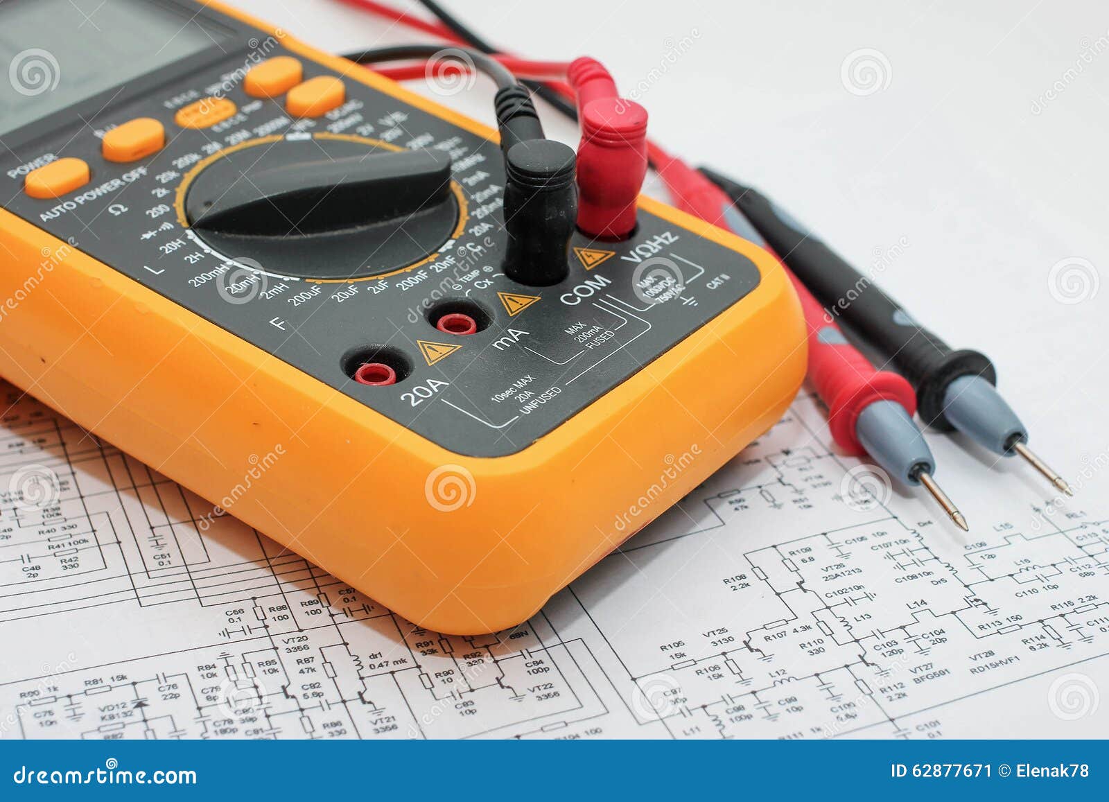 Electronic Device for Measurements. Stock Image - Image of measure ...