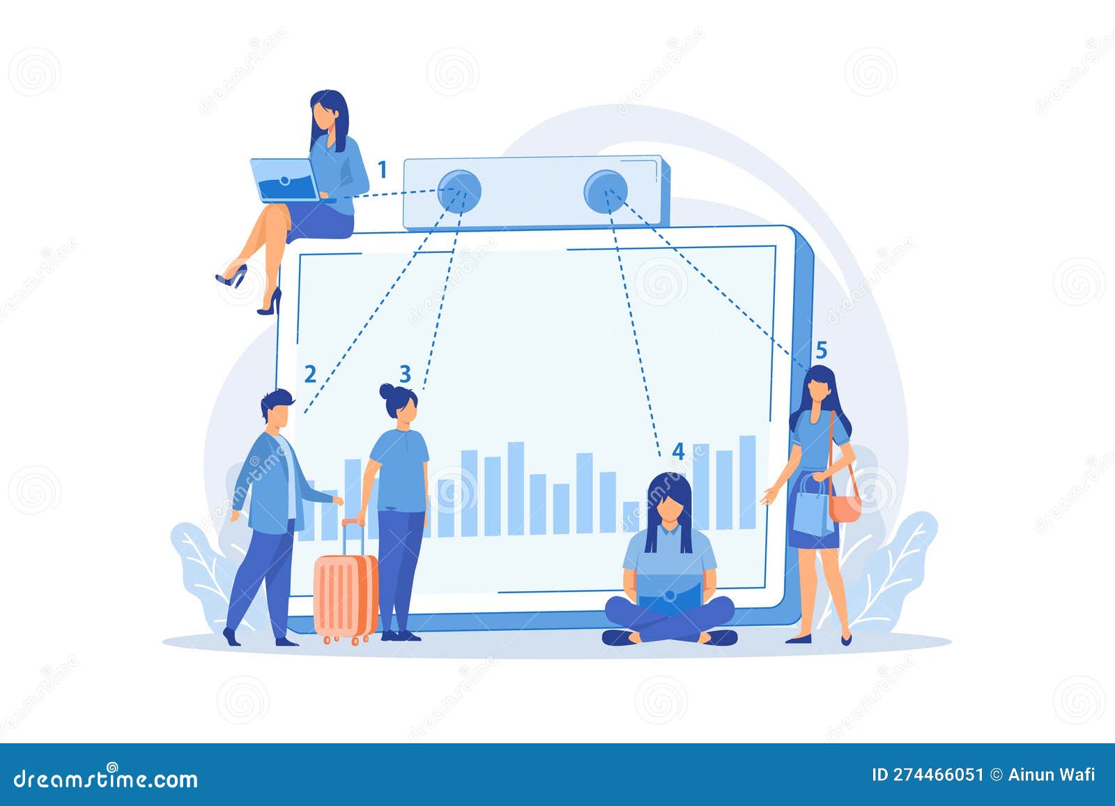 Electronic Device for Measuring Number Passageway People. Stock ...