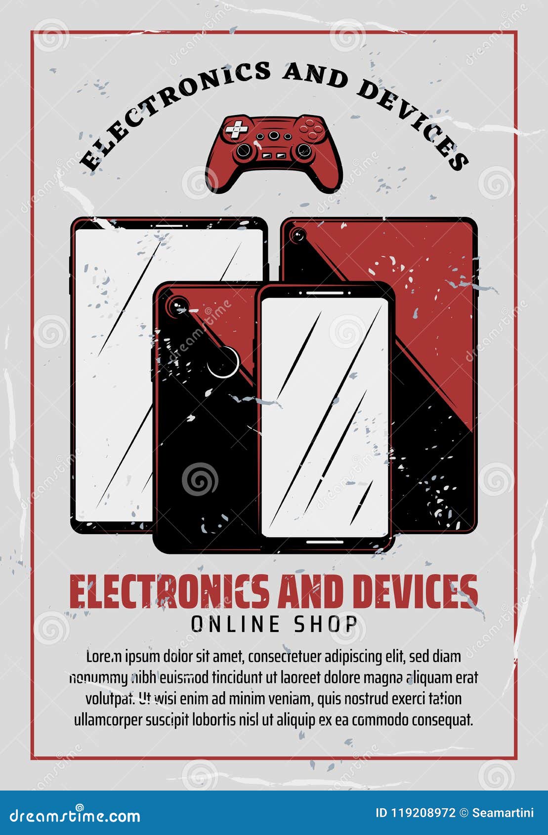 Electronic Device Poster of Digital Technology Stock Vector ...