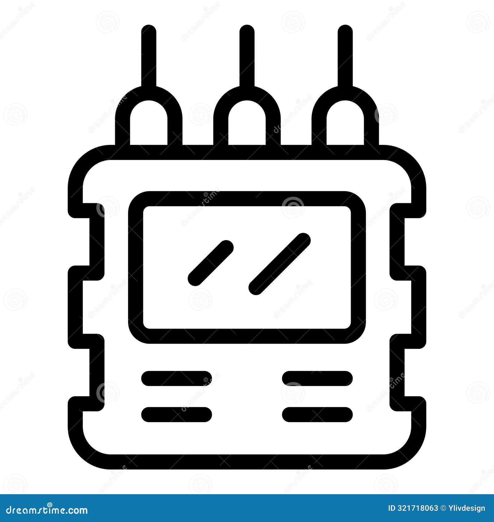 Electronic Device with Sensors Measuring Data for Analysis Stock Vector ...