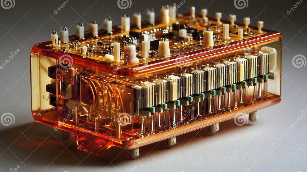 Electronic Device Showing Complex Circuitry and Components in ...