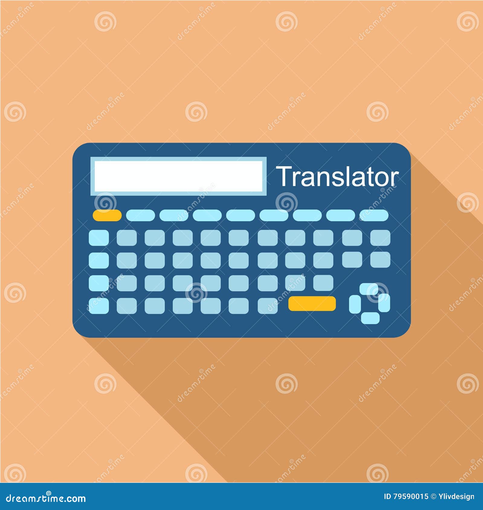 Electronic Device To Translate Icon, Flat Style Stock Vector ...