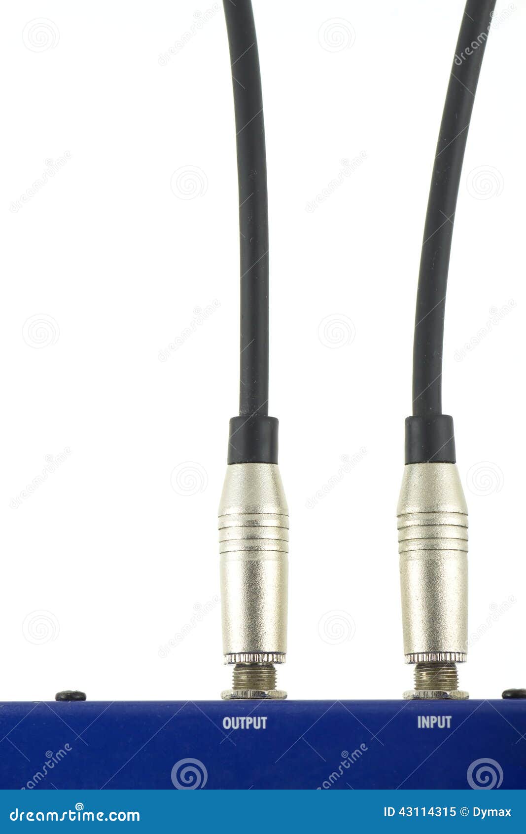 Electronic Device with Two Audio Plugs Isolated Close Up Stock Image ...