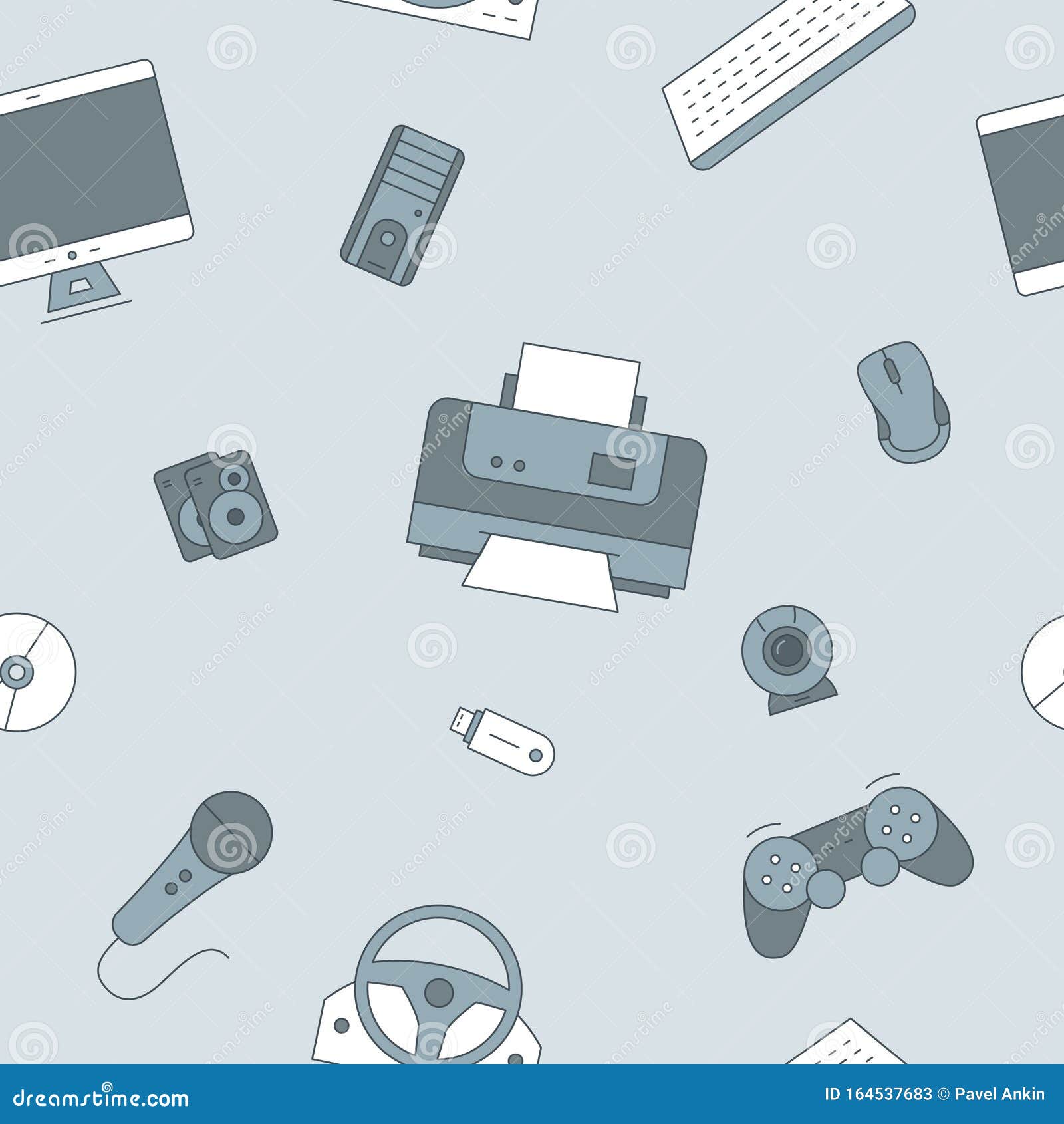 Electronic Devices Background 07 Stock Vector - Illustration of glasses ...