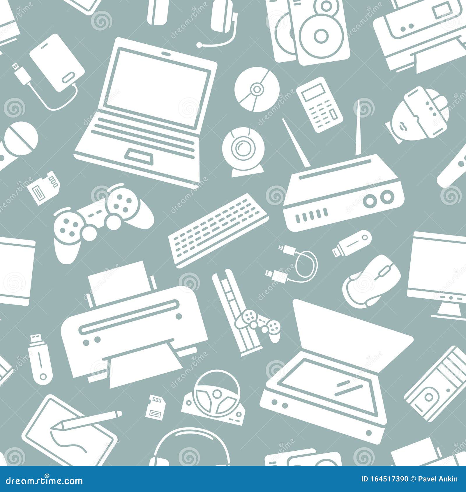 Electronic Devices Background 03 Stock Vector - Illustration of digital ...