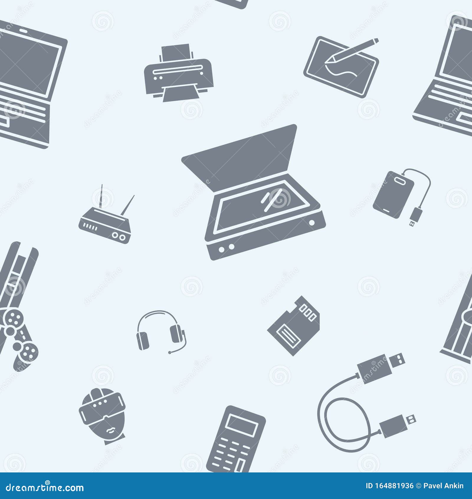 Electronic Devices Background 14 Stock Vector - Illustration of ...