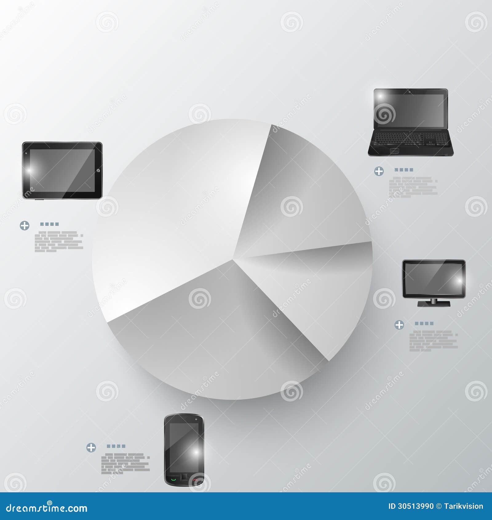 Electronic Devices Infographic Presentation Stock Vector - Illustration ...