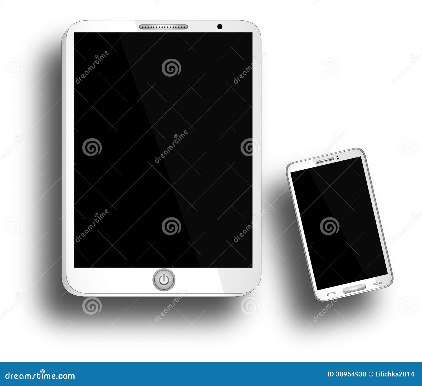 Electronic Devices - Isolated on White Background; Computer Stock ...