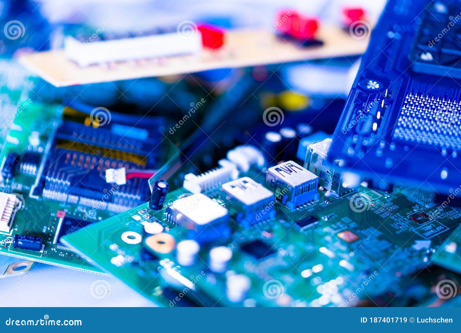 Electronic Devices Waste Ready for Recycling Stock Image - Image of ...