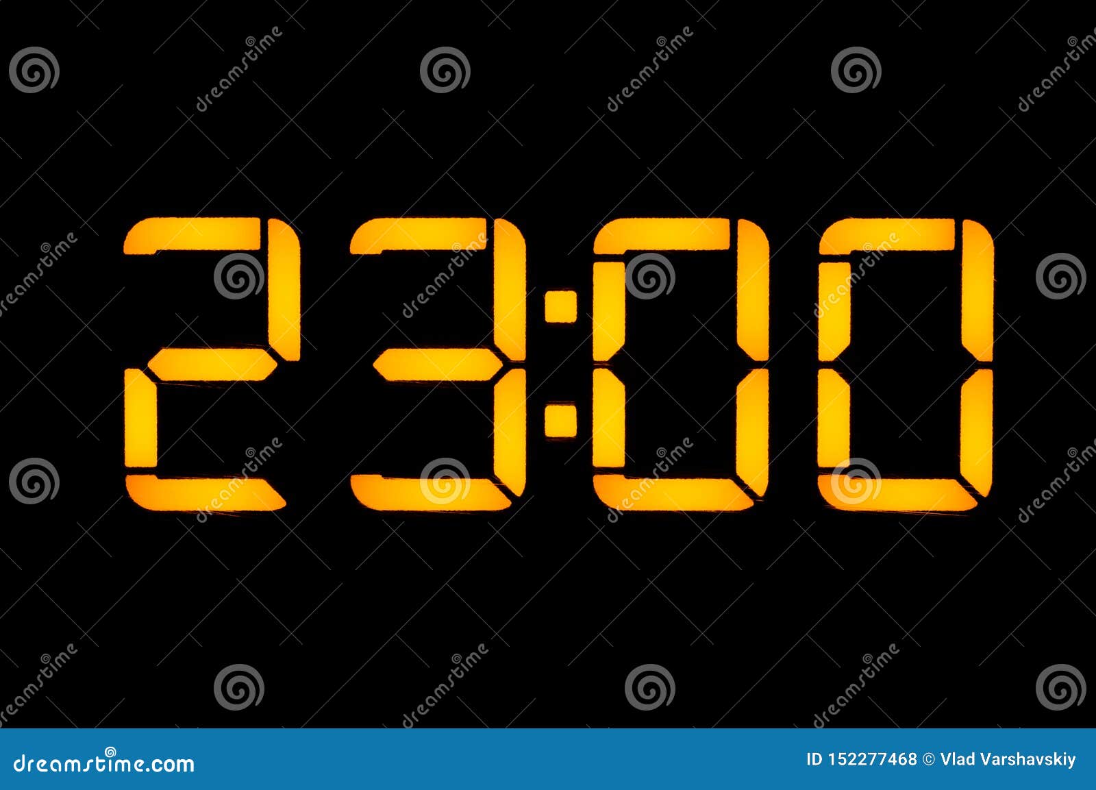 Orange Numbers In Gas Discharge Indicators Royalty-Free Stock Image ...