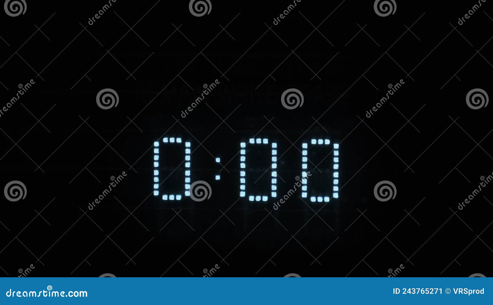 An Electronic Digital Counter on the VCR Flashing Zero Digits Stock ...