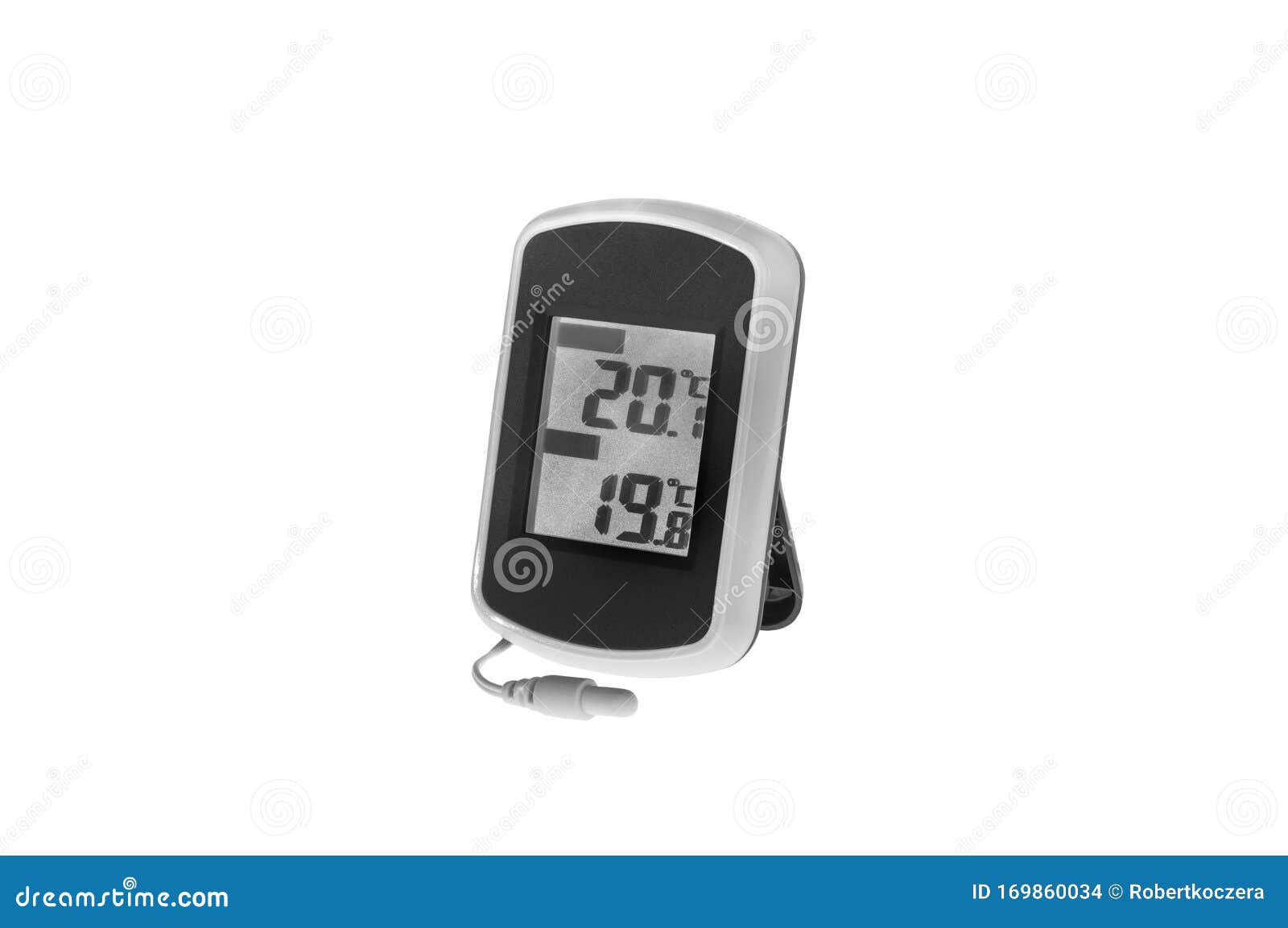 The Electronic Digital Thermometer Stock Photo - Image of indications ...