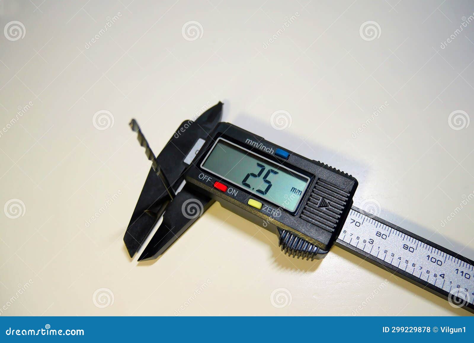 Electronic Digital Vernier Caliper Details and Close-up. the Appearance ...