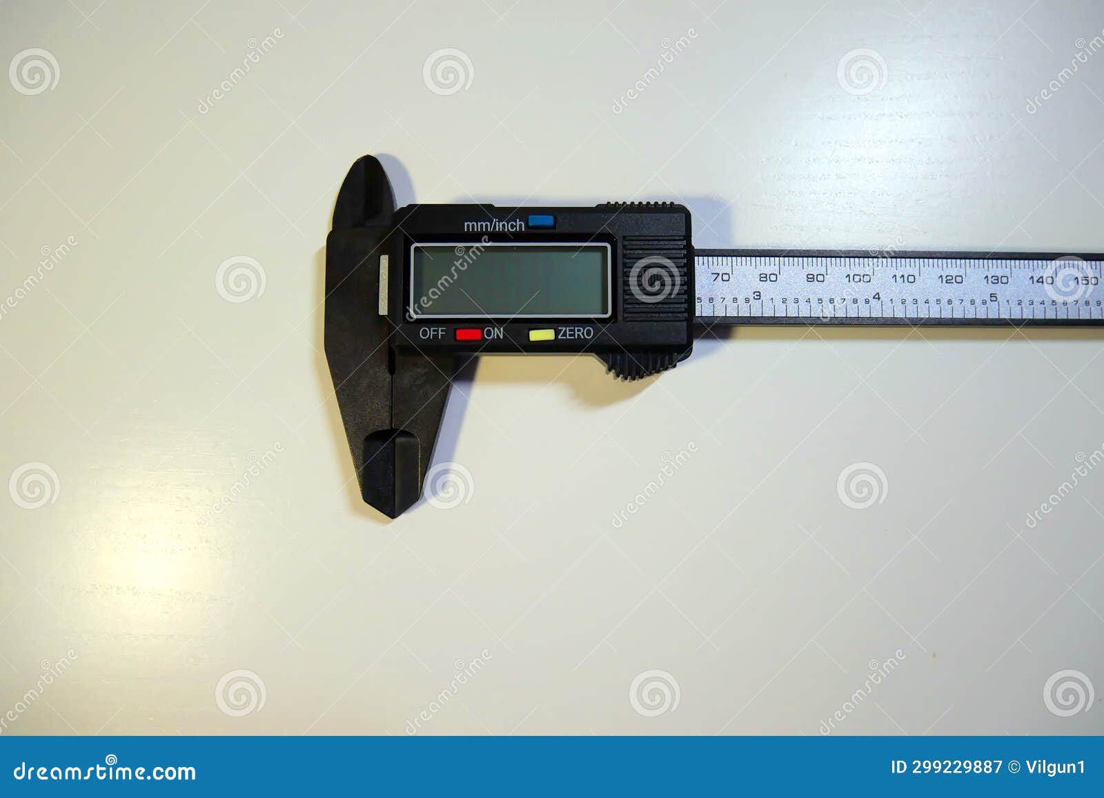 Electronic Digital Vernier Caliper Details and Close-up. the Appearance ...