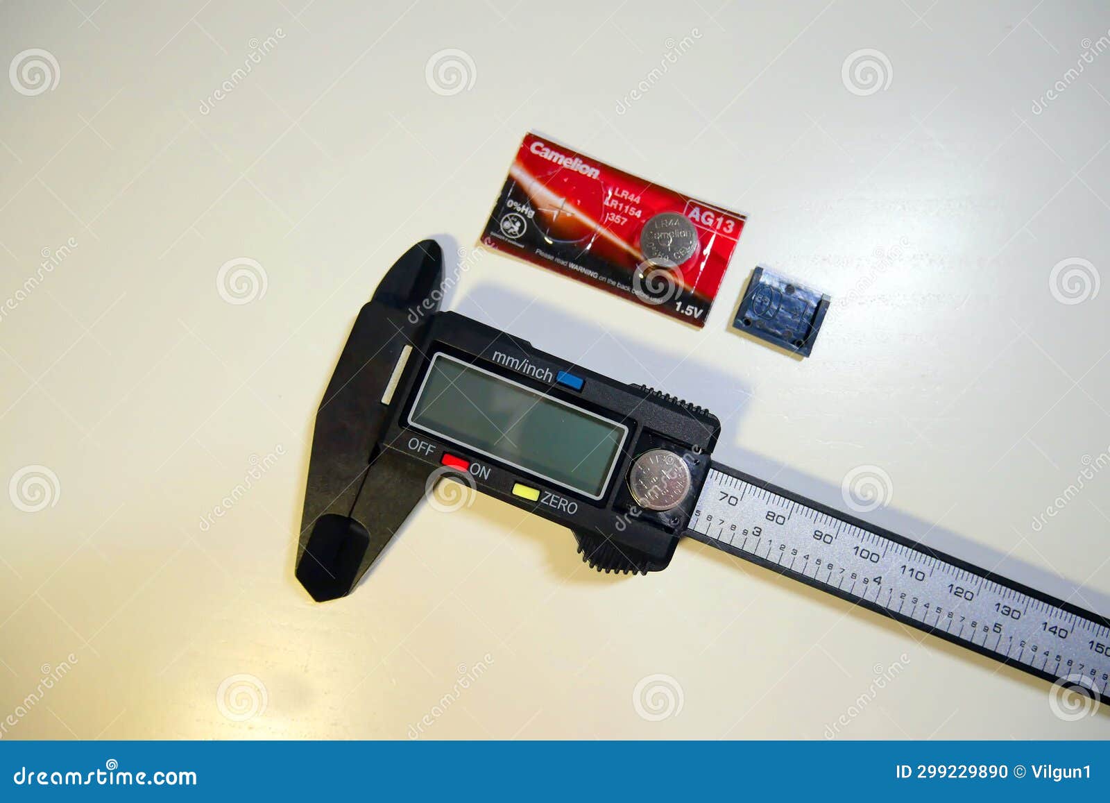 Electronic Digital Vernier Caliper Details and Close-up. the Appearance ...