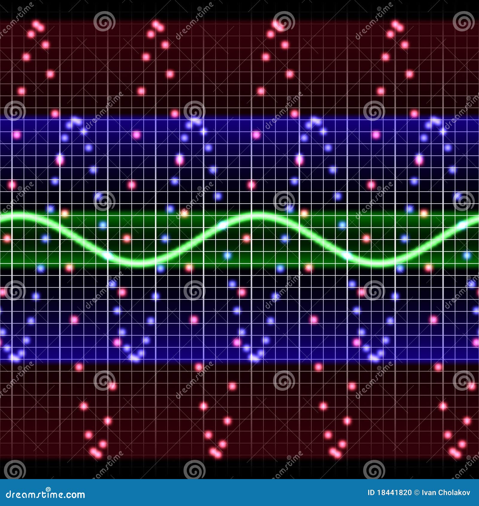 Electronic Sine Sound Wave Royalty-Free Stock Image | CartoonDealer.com ...