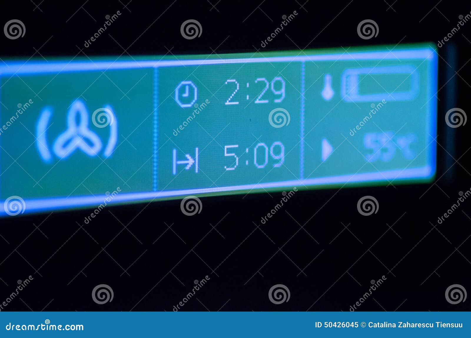 Electronic Display for Electric Oven Stock Image - Image of display ...
