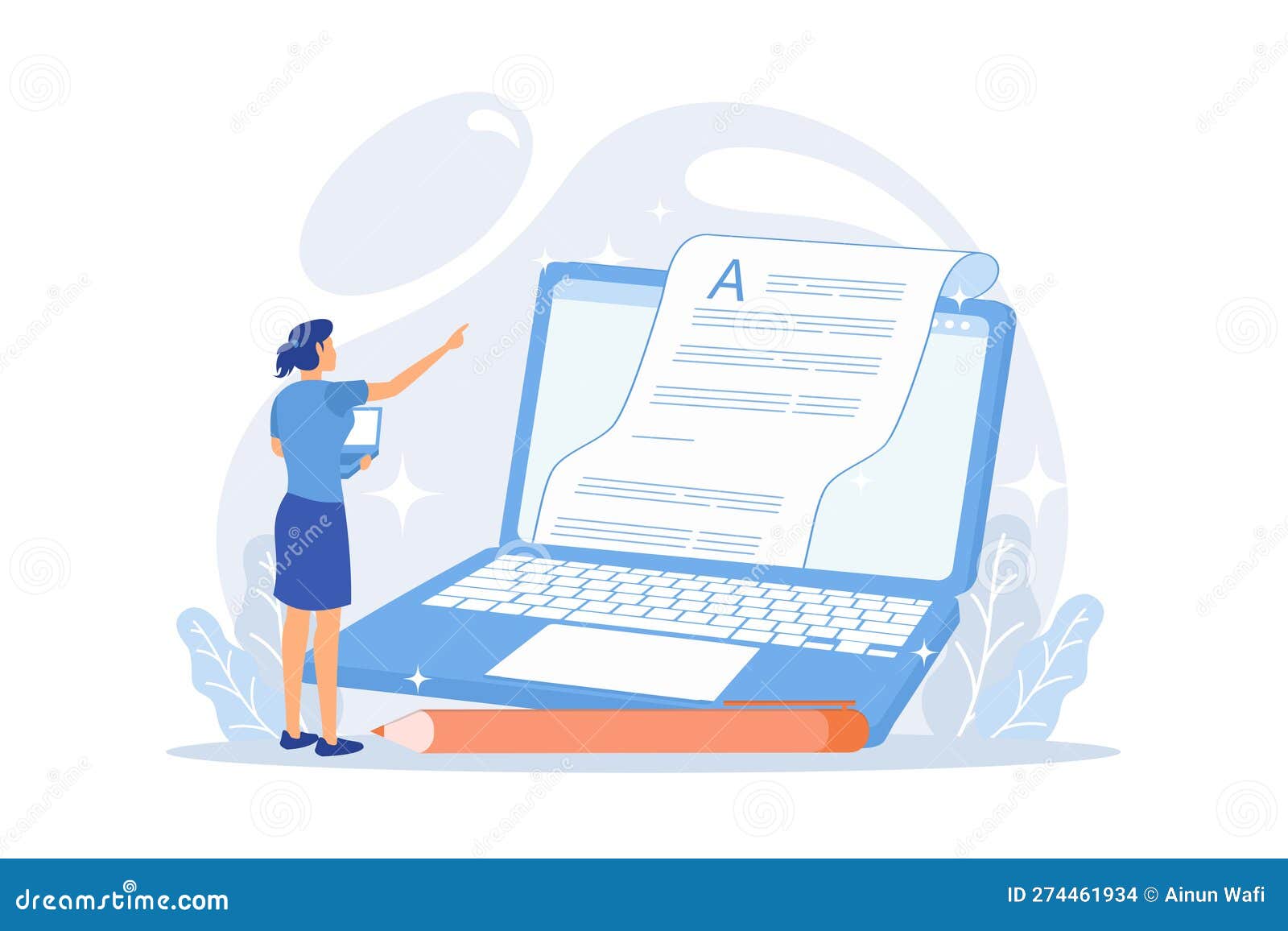 Electronic Document. Electronic Paper, Paperless Office, Internet ...