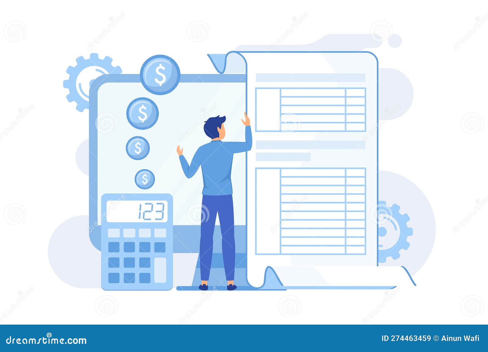Electronic Registration Computer Man Walking Symbol Logo Cartoon Vector ...