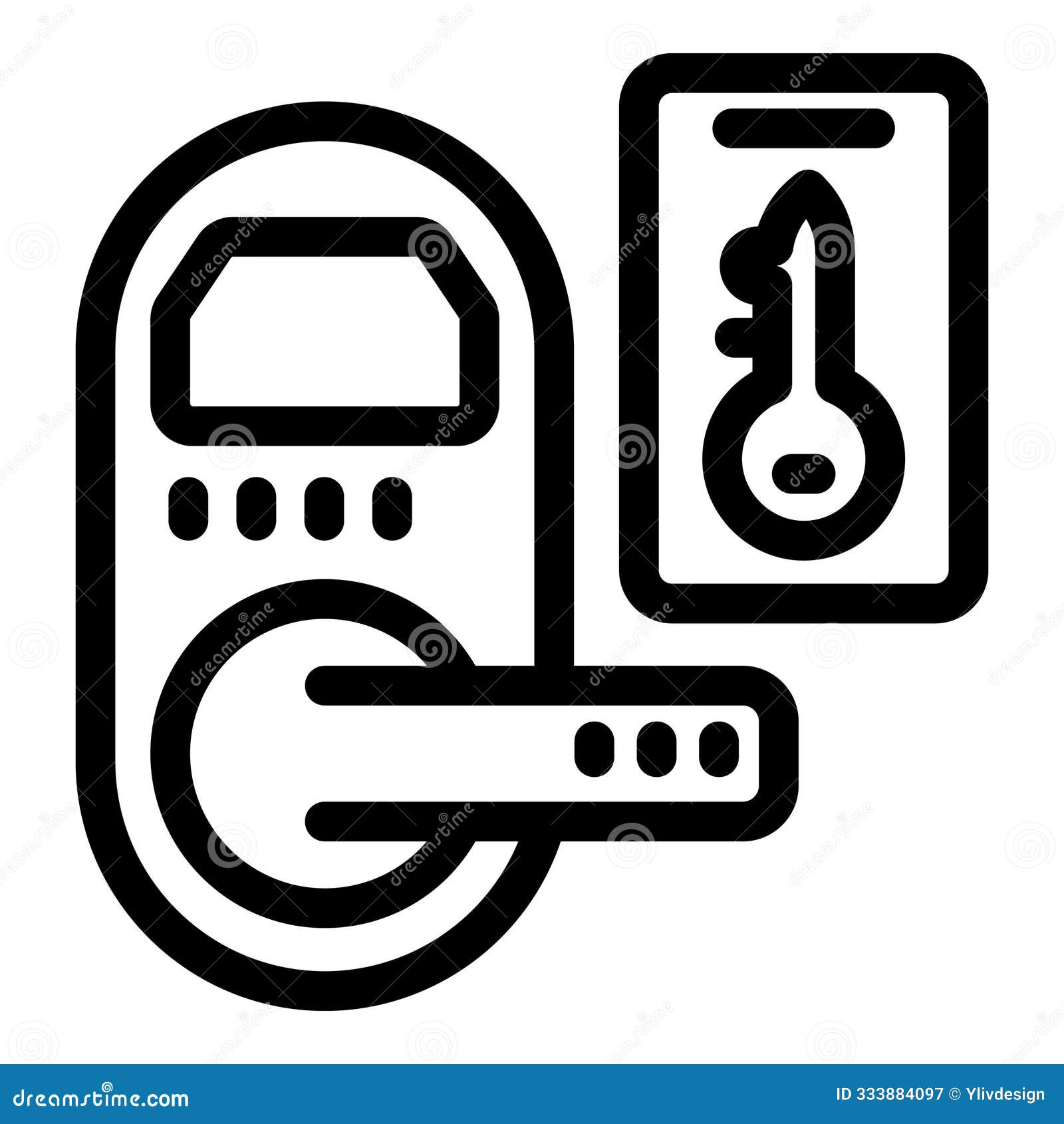 Electronic Door Handle Using Keycard Access for Security Stock Vector ...