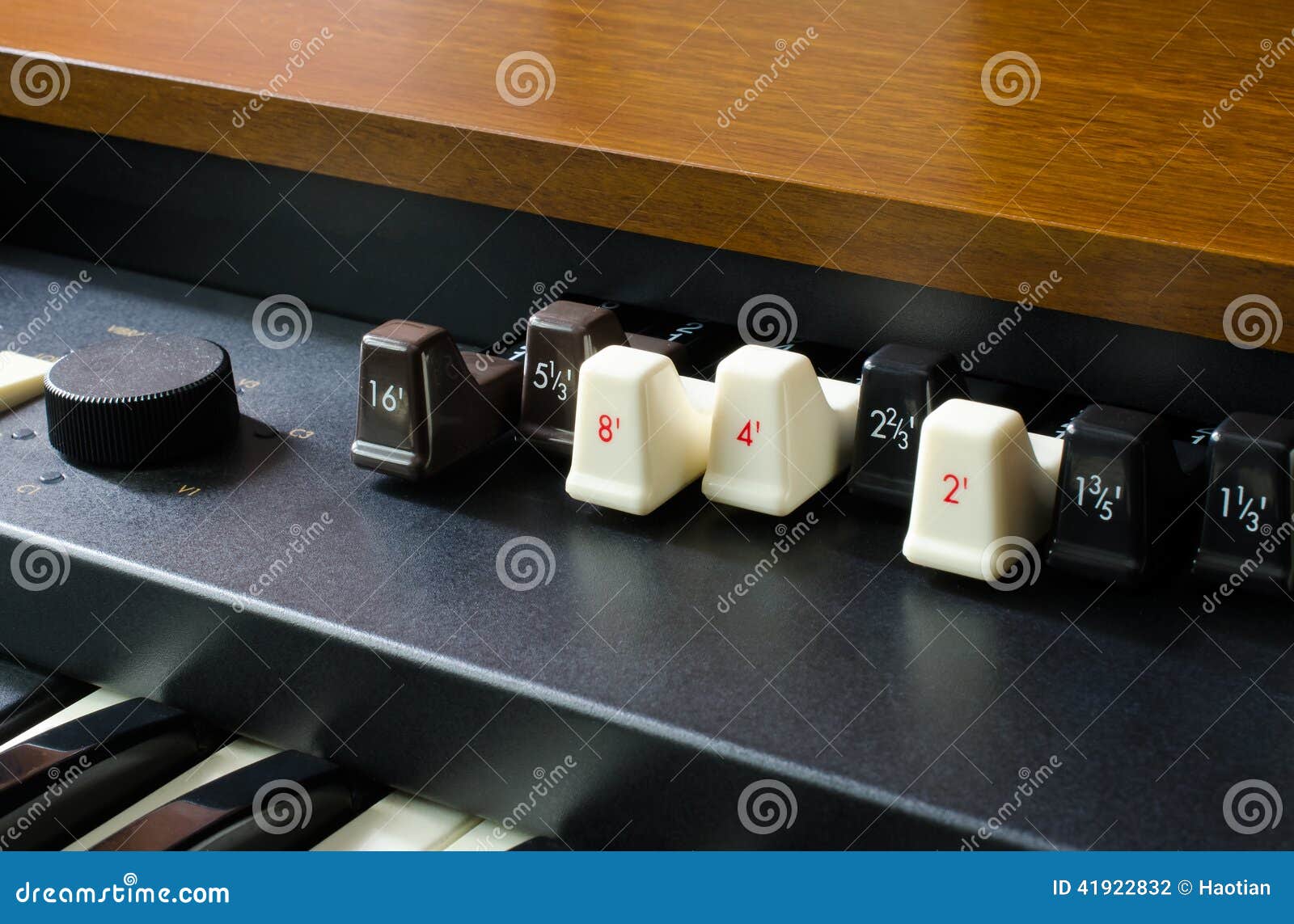 Electronic Drawbar Organ stock photo. Image of sine, musical - 41922832
