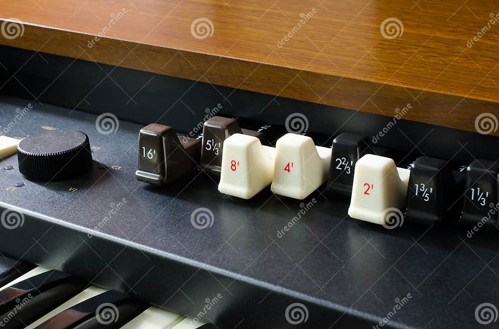 Electronic Drawbar Organ stock photo. Image of sine, musical - 41922832