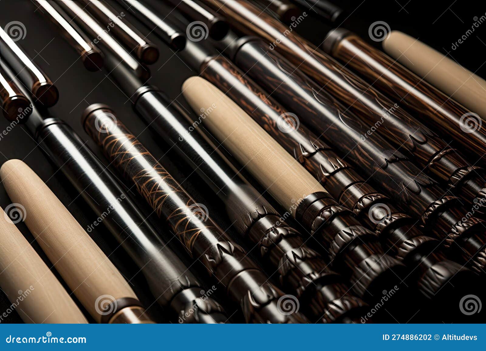 Electronic Drum Sticks Striking Drums of Different Sizes and Tones in ...