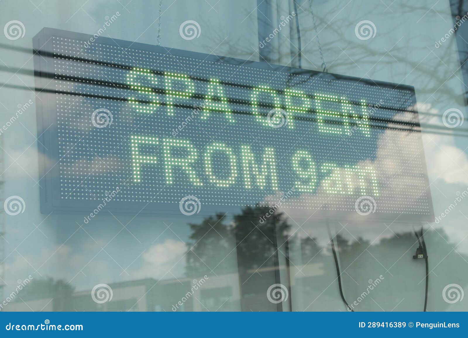 Electronic Electric Digital Rectangle Horizontal Sign that Says Spa ...