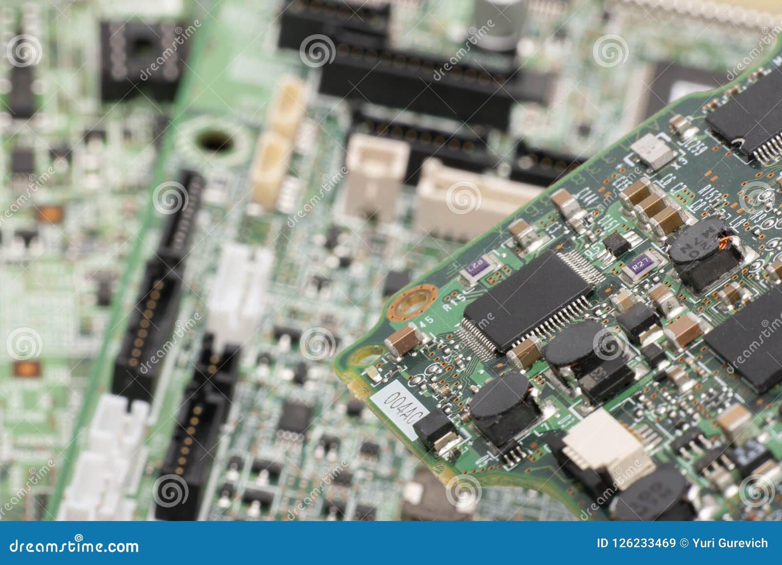 Electronic Elements Installed on the Board Concept of Repairing Laptop ...