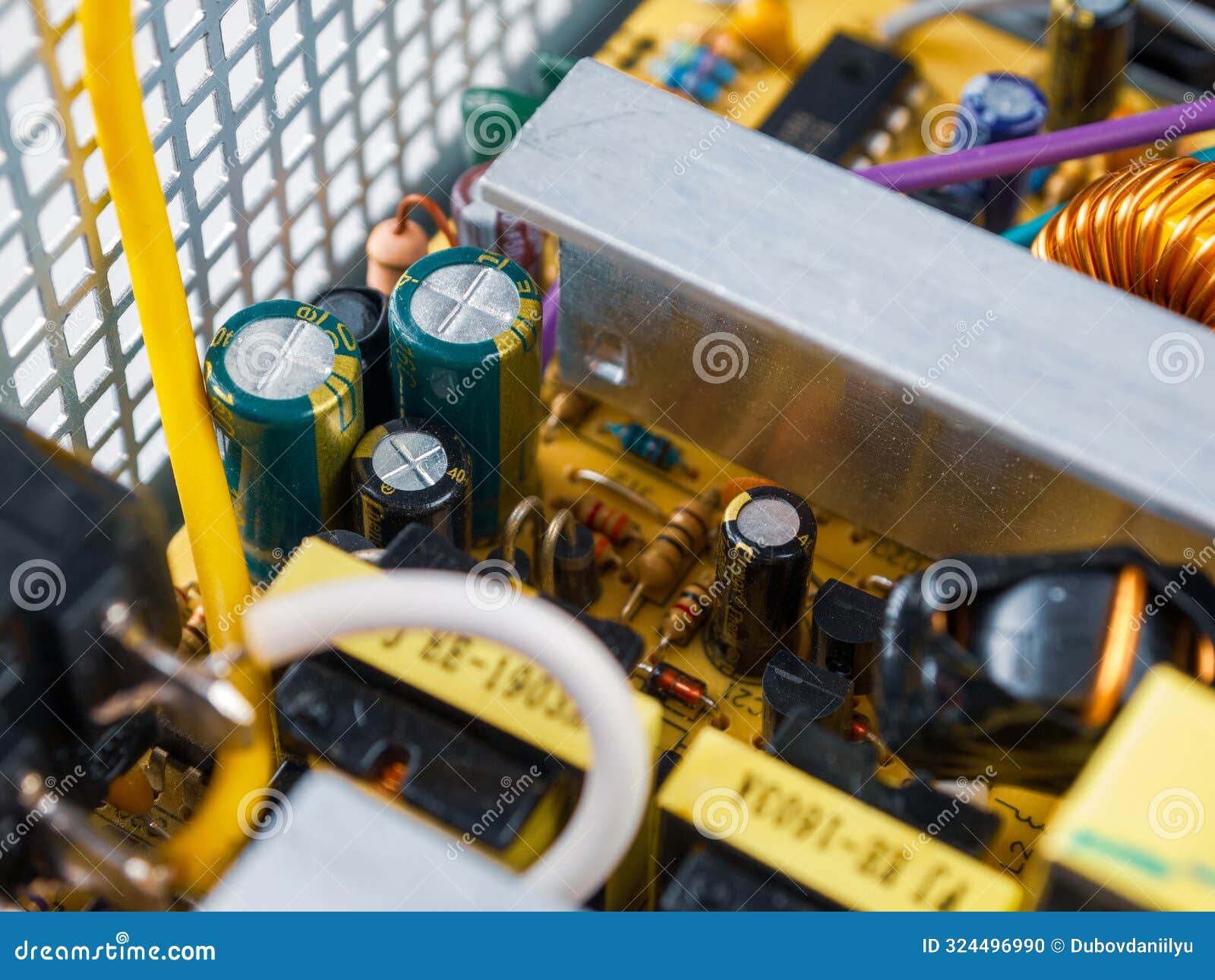 Electronic Elements in a Power Supply, Electrical Circuit Components ...