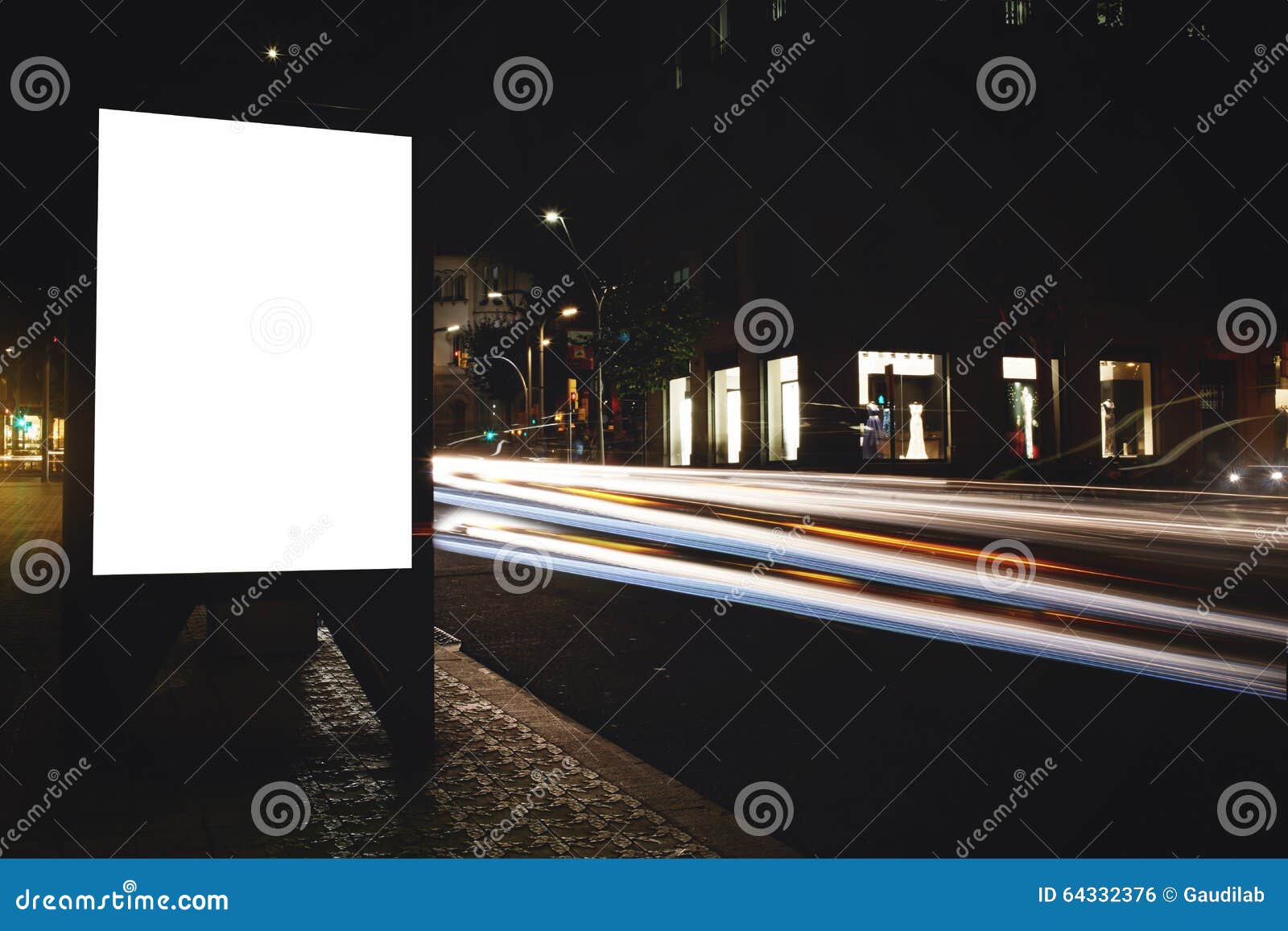 Electronic Empty Billboard with Copy Space for Your Text Message or ...