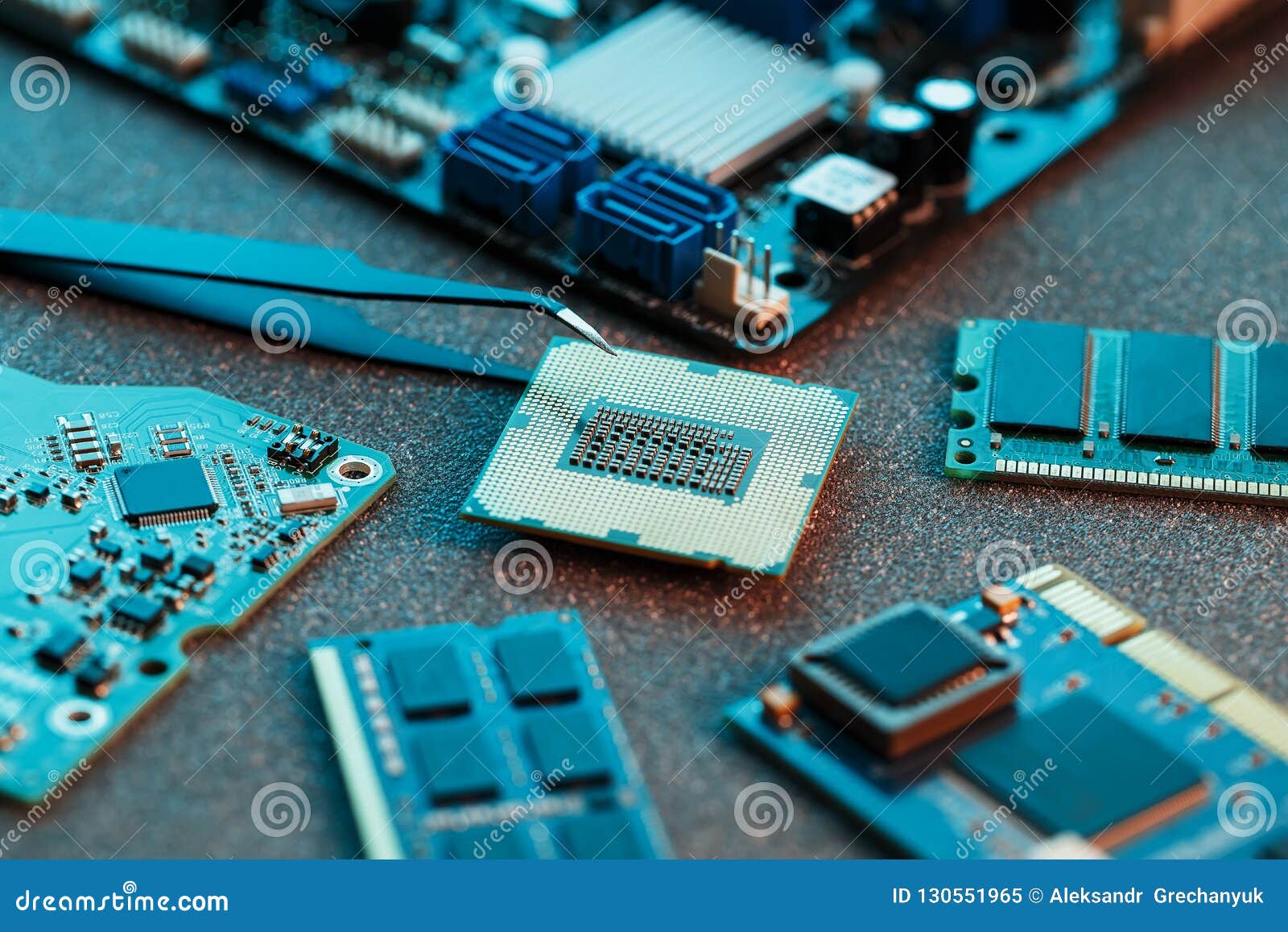 Electronic Engineer of Computer Technology. Maintenance Computer Cpu ...