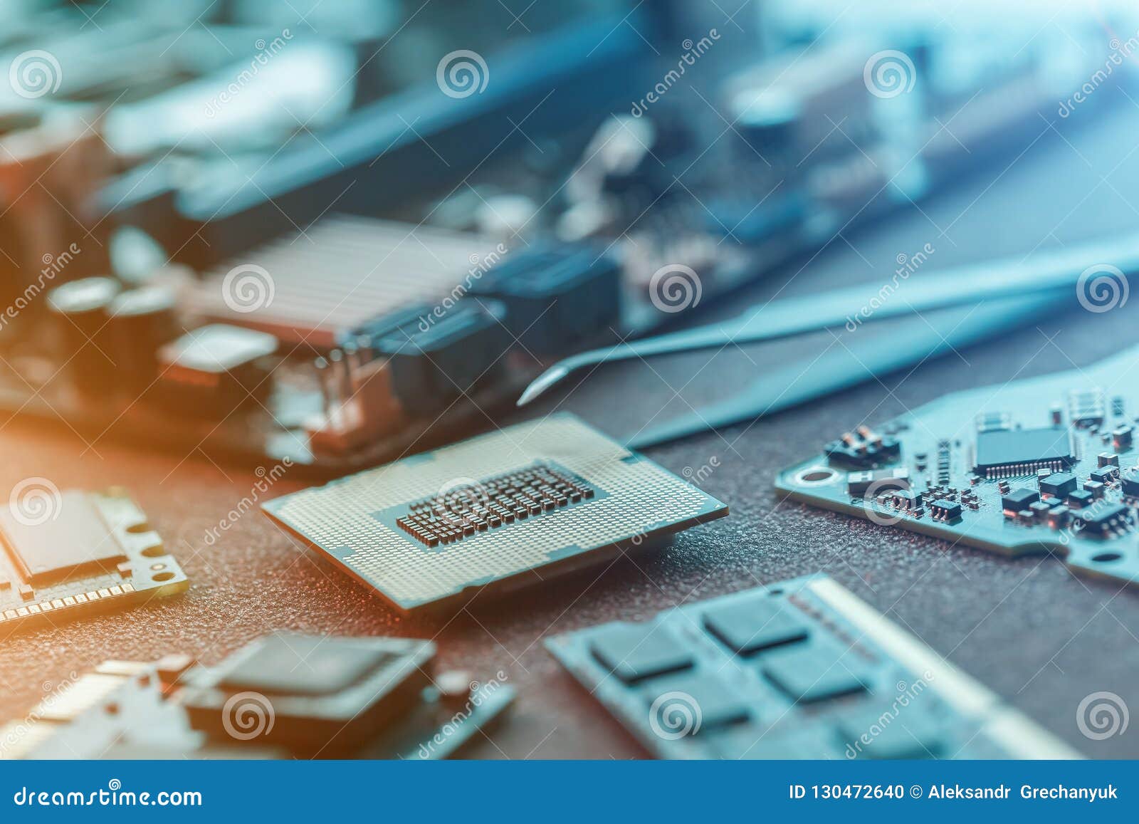 Electronic Engineer Of Computer Technology. Maintenance Computer Cpu ...