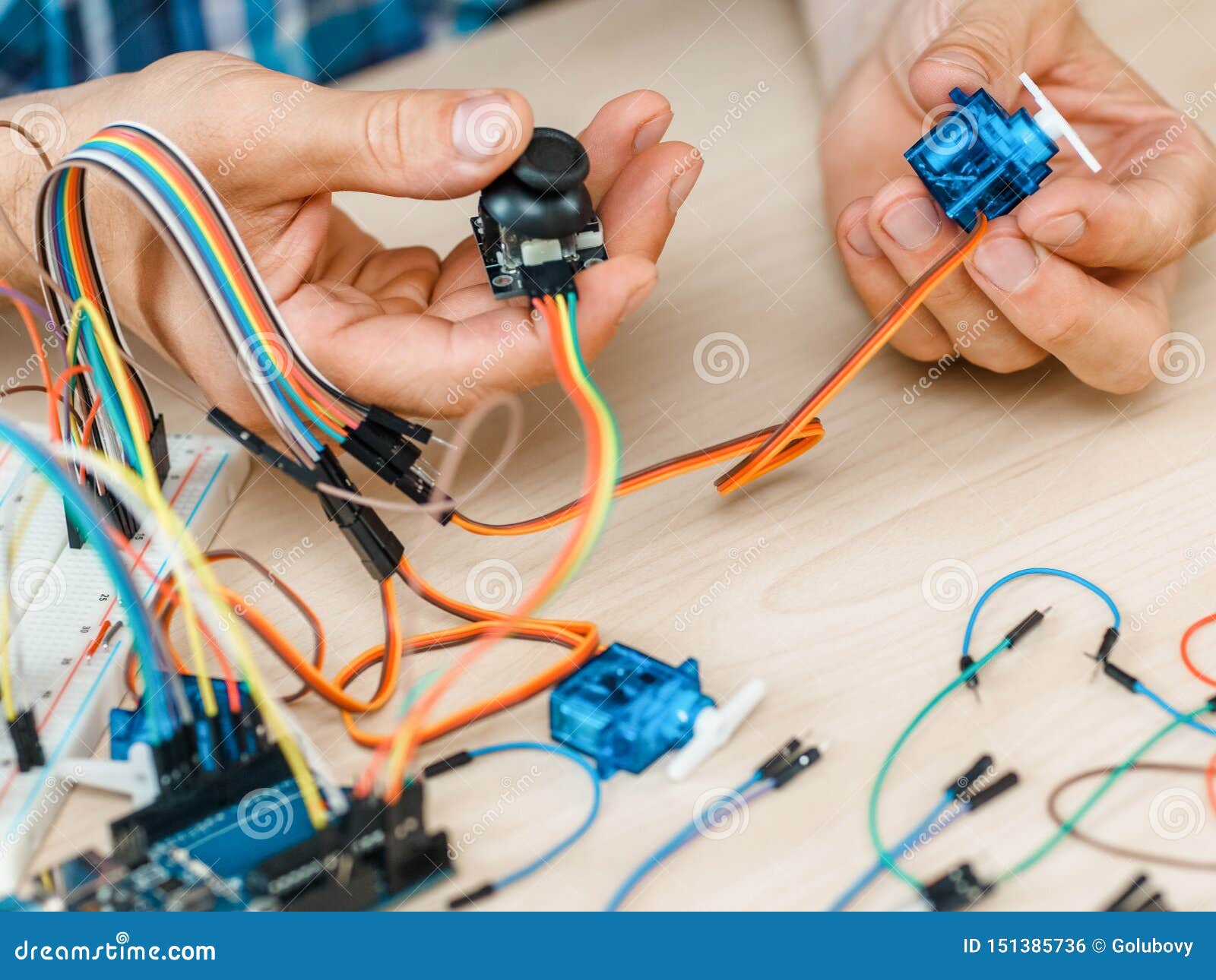 Electronic Engineering Experiment Programmer Lab Stock Photo - Image of ...