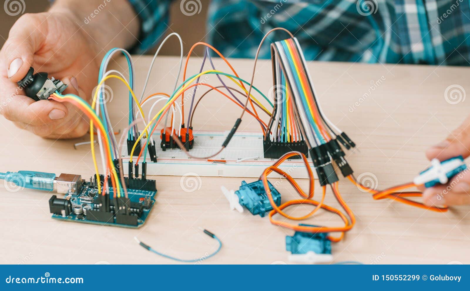 Electronic Engineering Experiment Technician Test Stock Image - Image ...