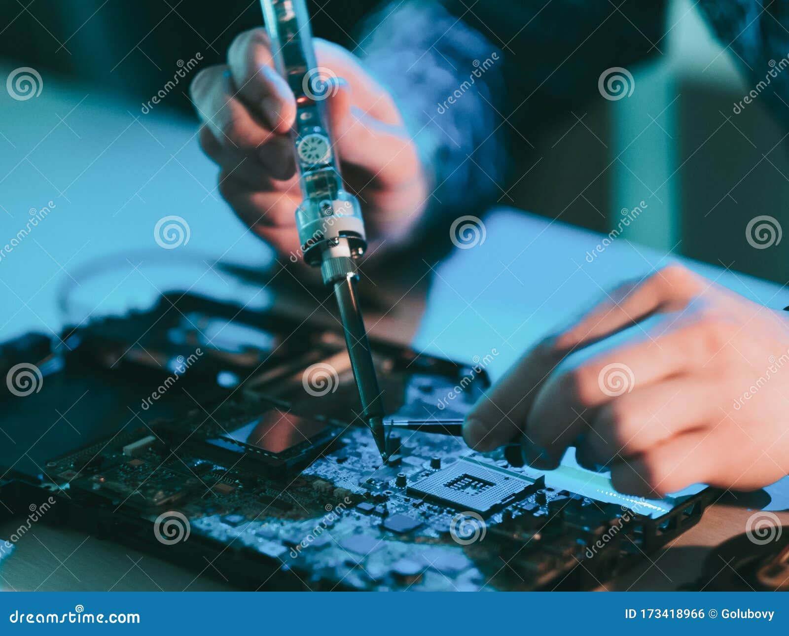 Electronic Engineering Hardware Maintenance Stock Photo - Image of ...