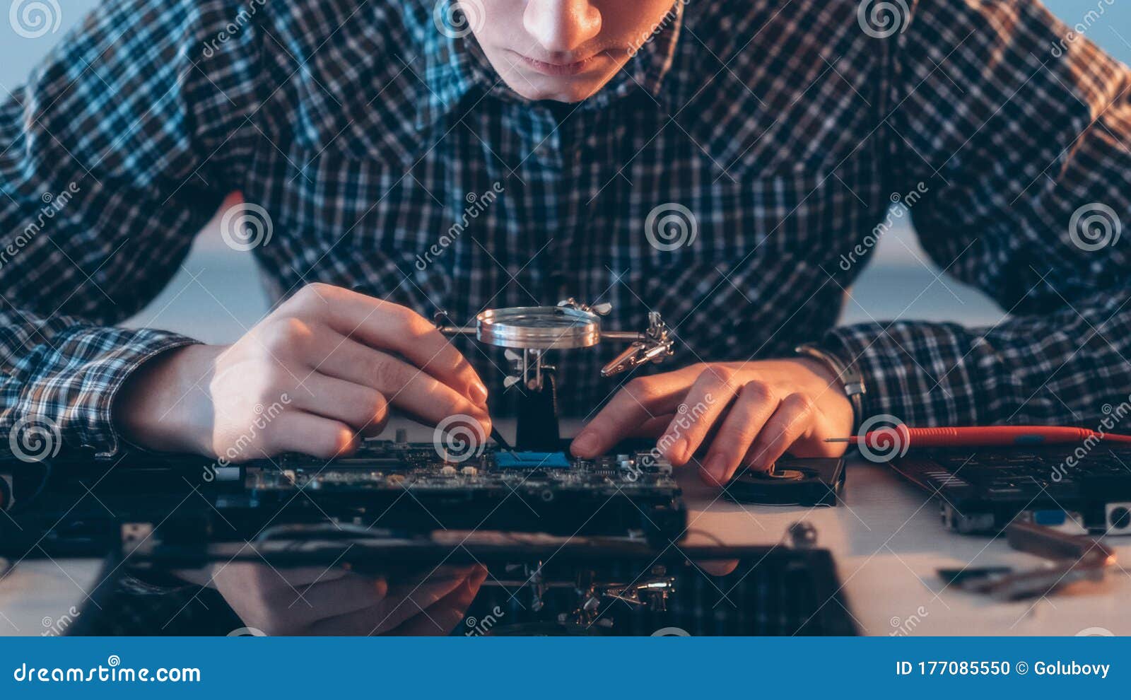 Electronic Engineering Hardware Maintenance Stock Photo - Image of ...