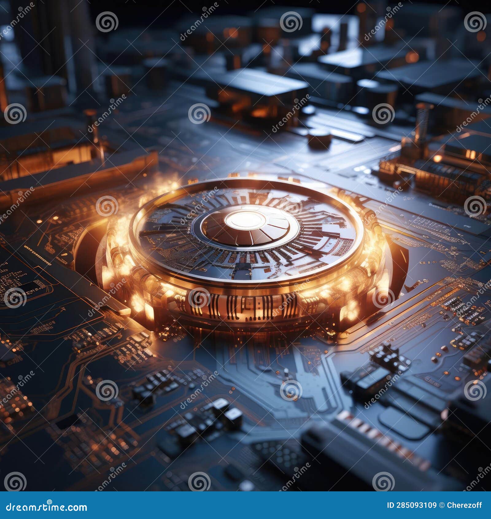 Electronic Equipment of the Future Stock Illustration - Illustration of ...