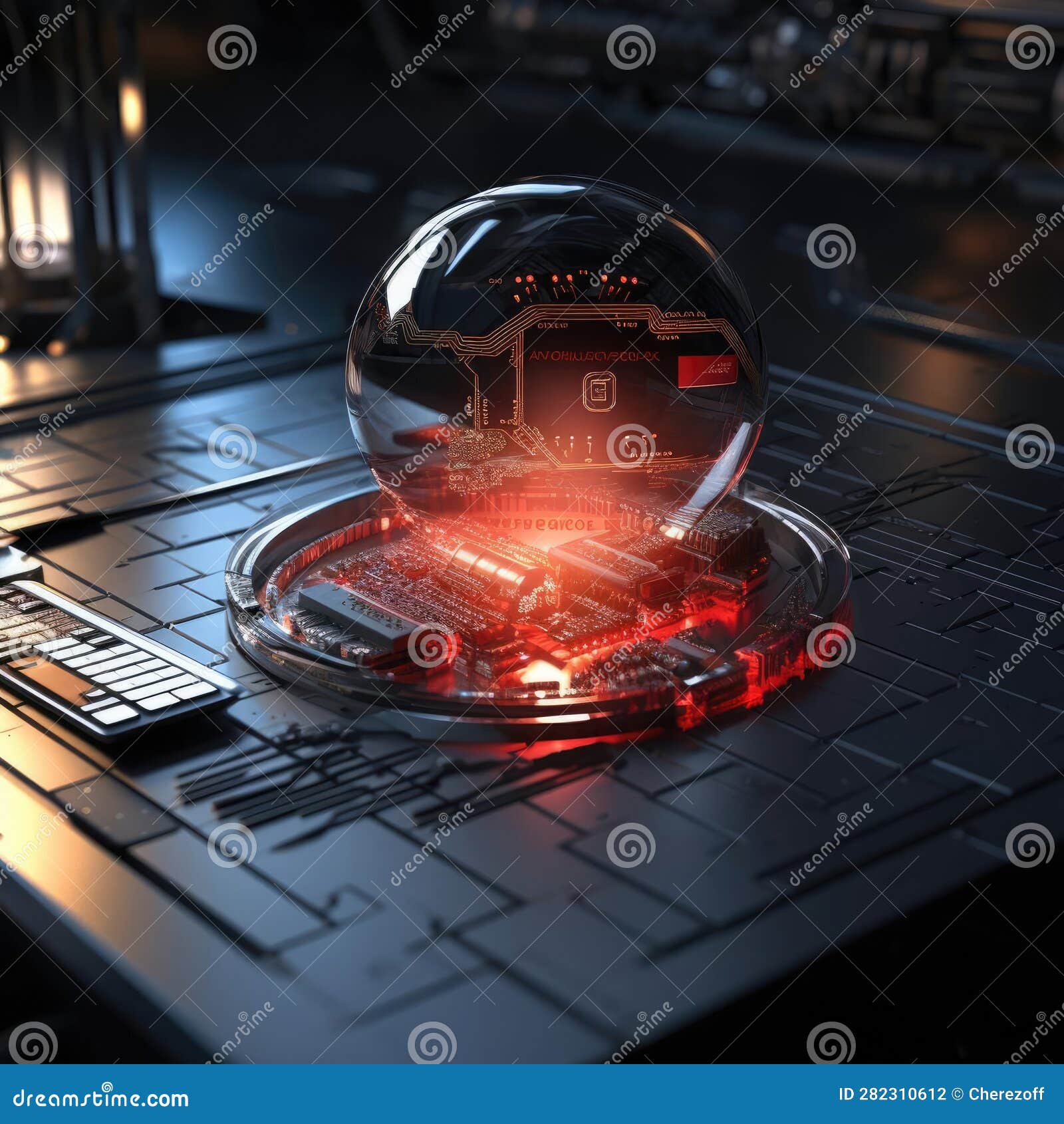Electronic Equipment of the Future Stock Illustration - Illustration of ...