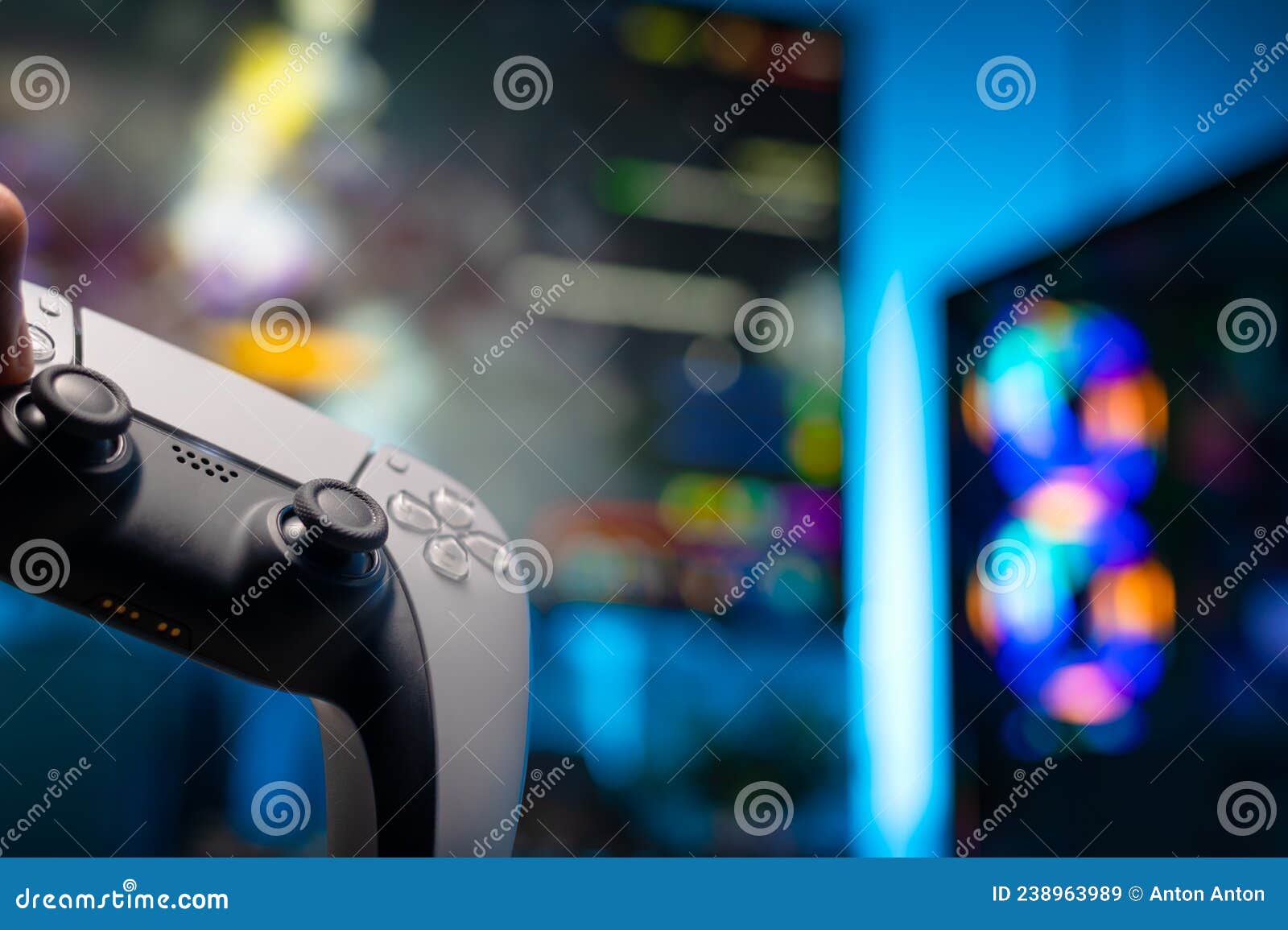 Electronic Equipment for Gaming - Gamepad, Computer. Video Games ...