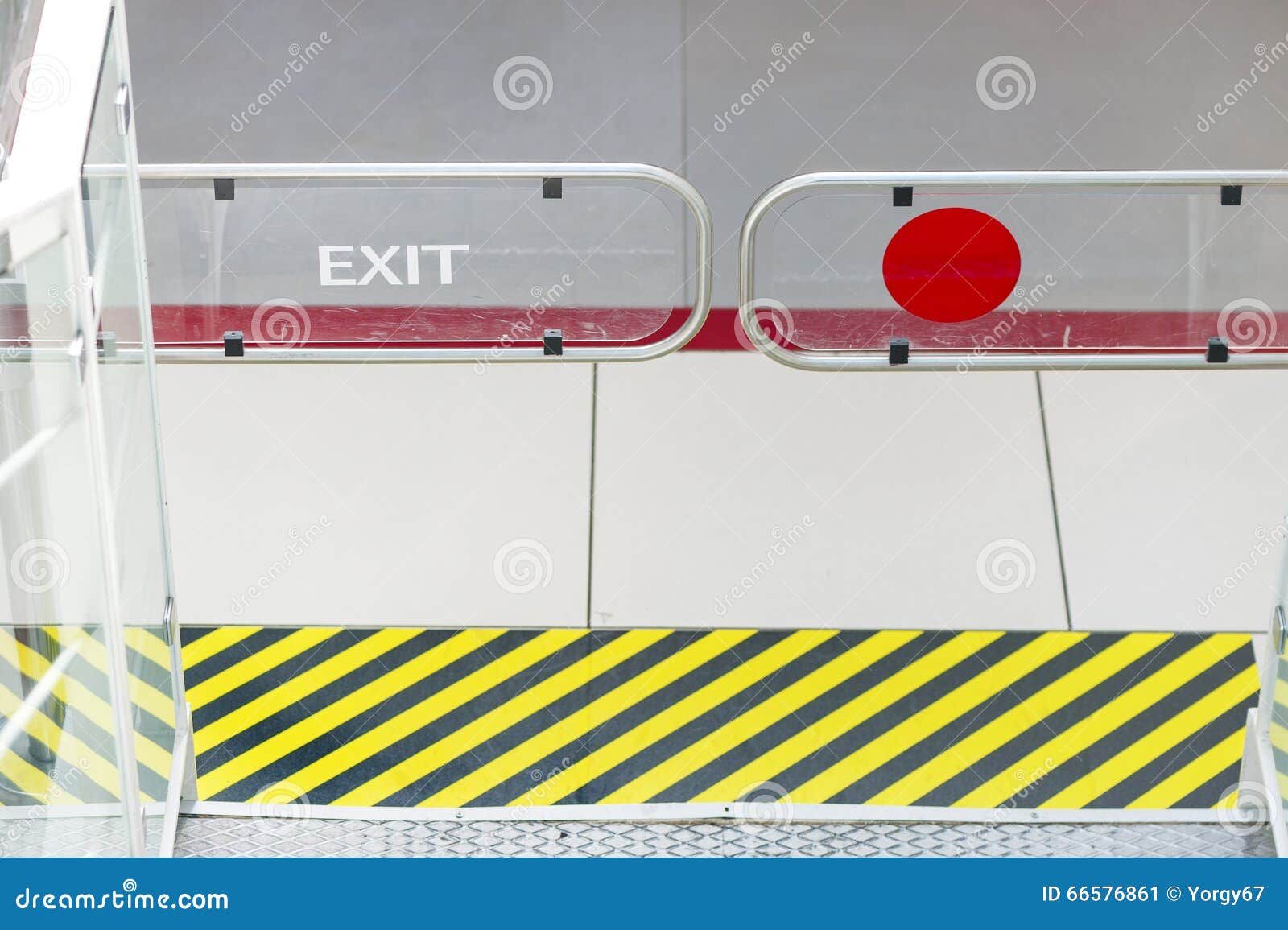 Electronic Exit stock image. Image of electronic, interior - 66576861