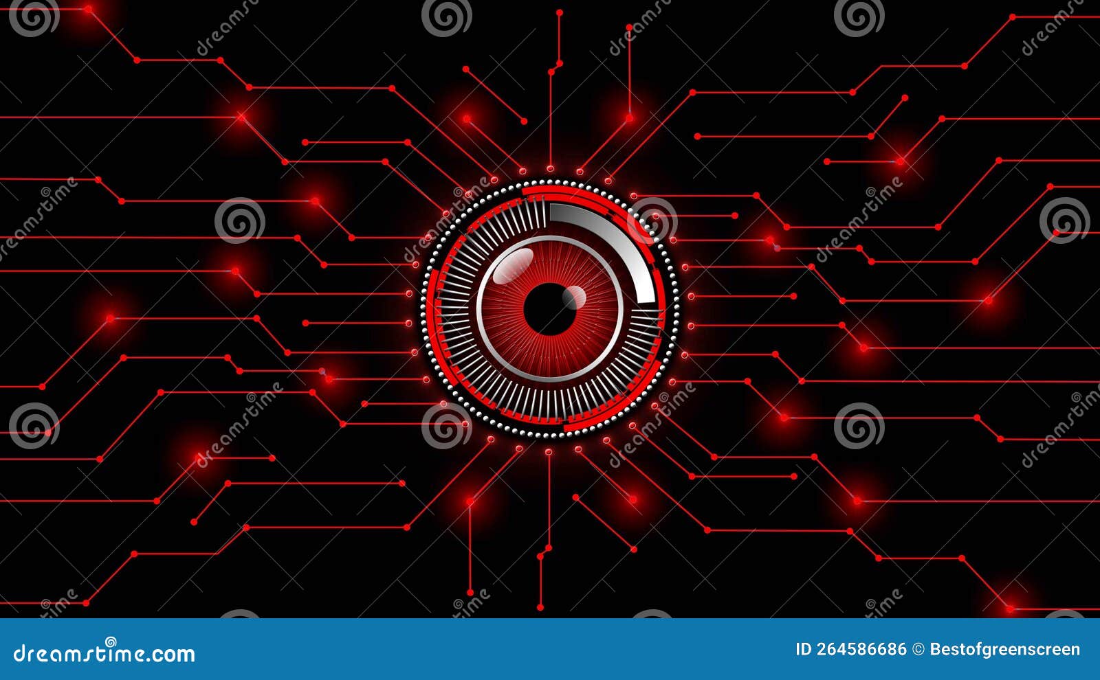 Electronic Eye Futuristic Technology - Stylized Information Connecting ...