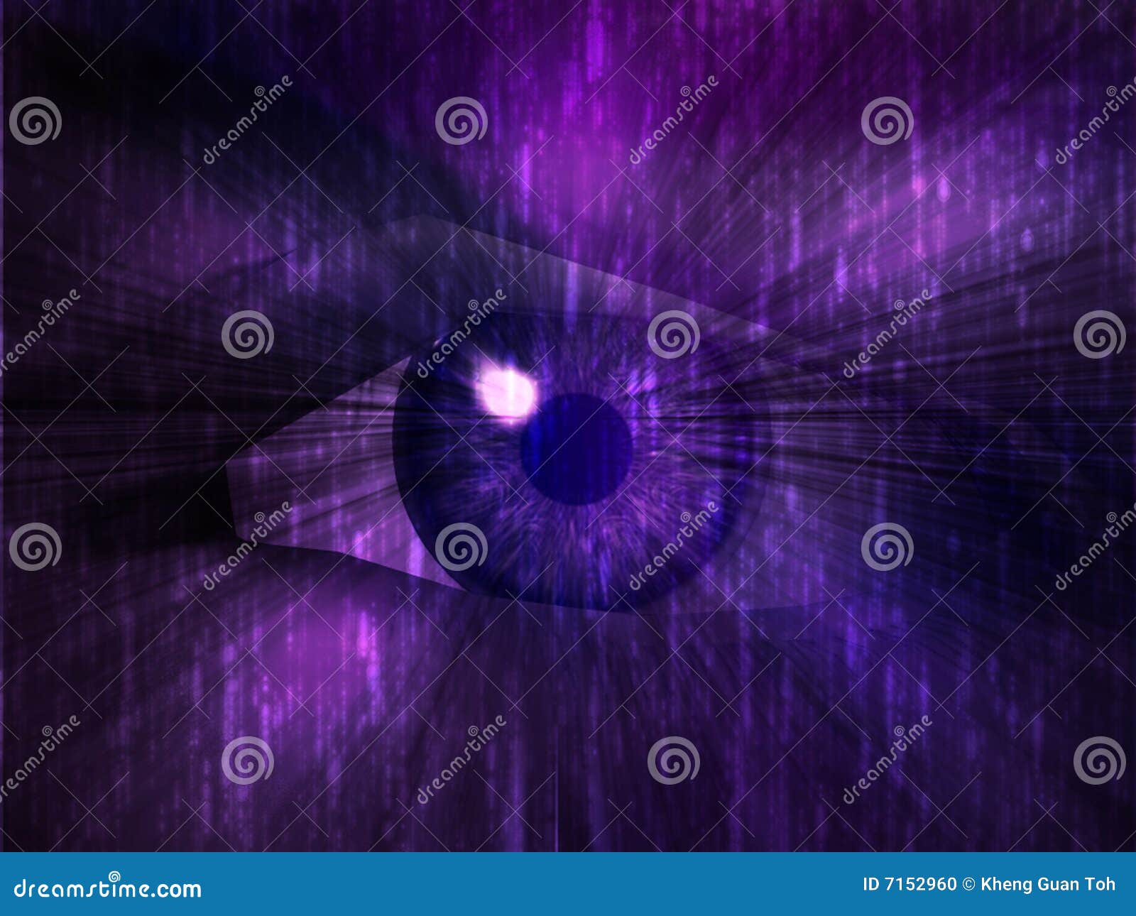 Electronic Eye Illustration Stock Illustration - Illustration of view ...